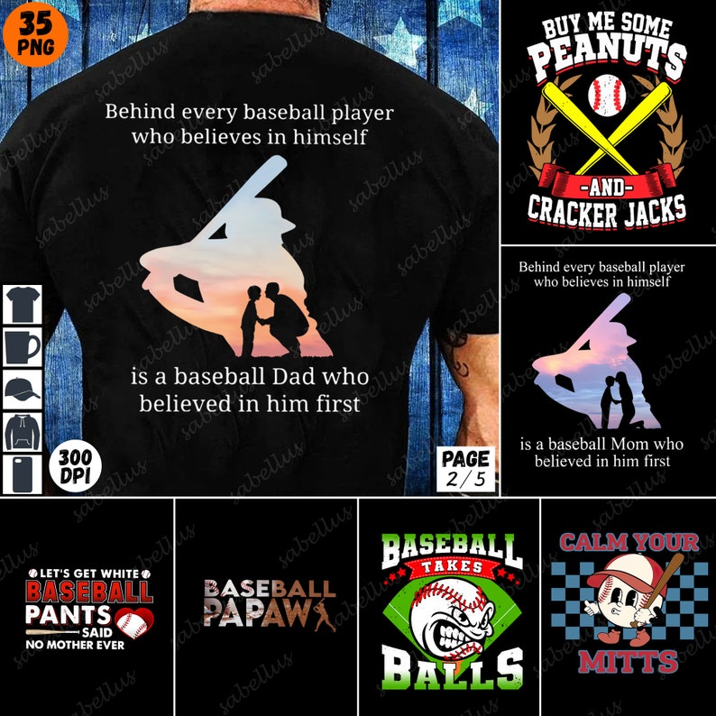 Baseball Player PNG Bundle, Funny Baseball Coach Design, Gift for ...