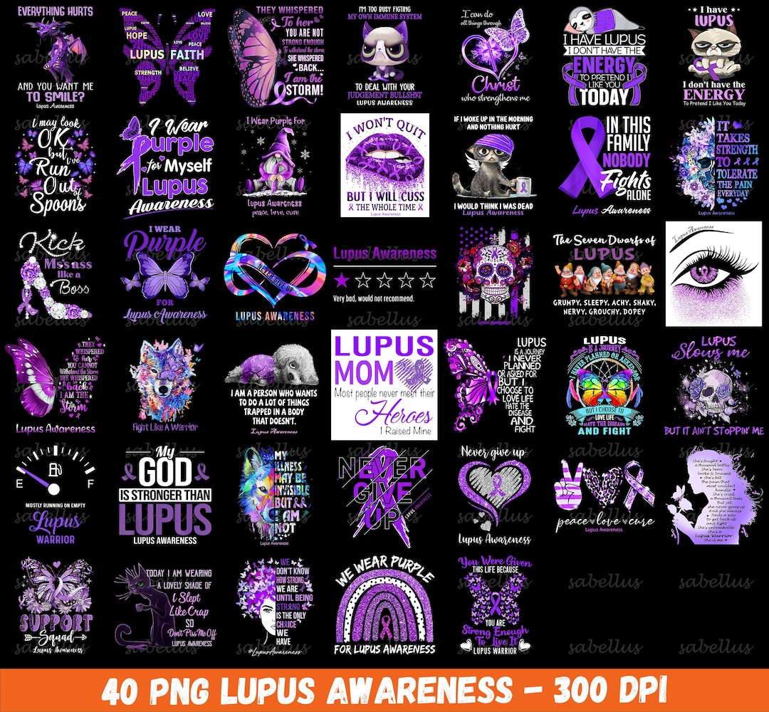 40 Lupus Awareness PNG Bundle, Lupus Cancer Png, Lupus Warrior Png ...