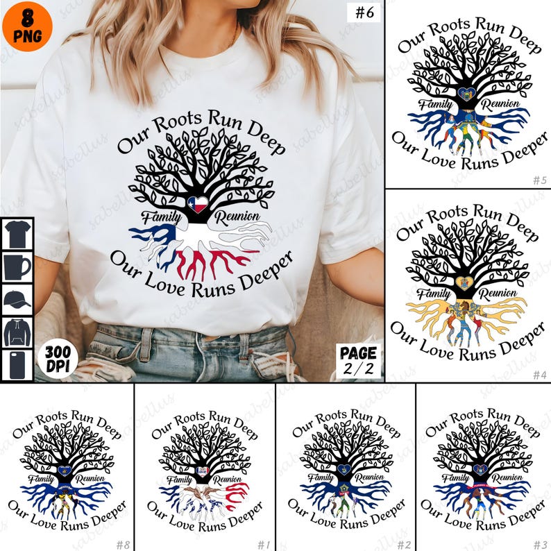Family Reunion PNG Bundle, Roots Run Deep Sublimation Design, Family ...