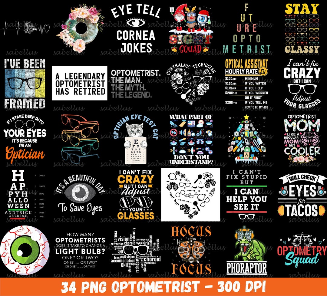 Optometry Png Bundle, Glasses Png, Optometrist Png, Optometry Shirt Png ...