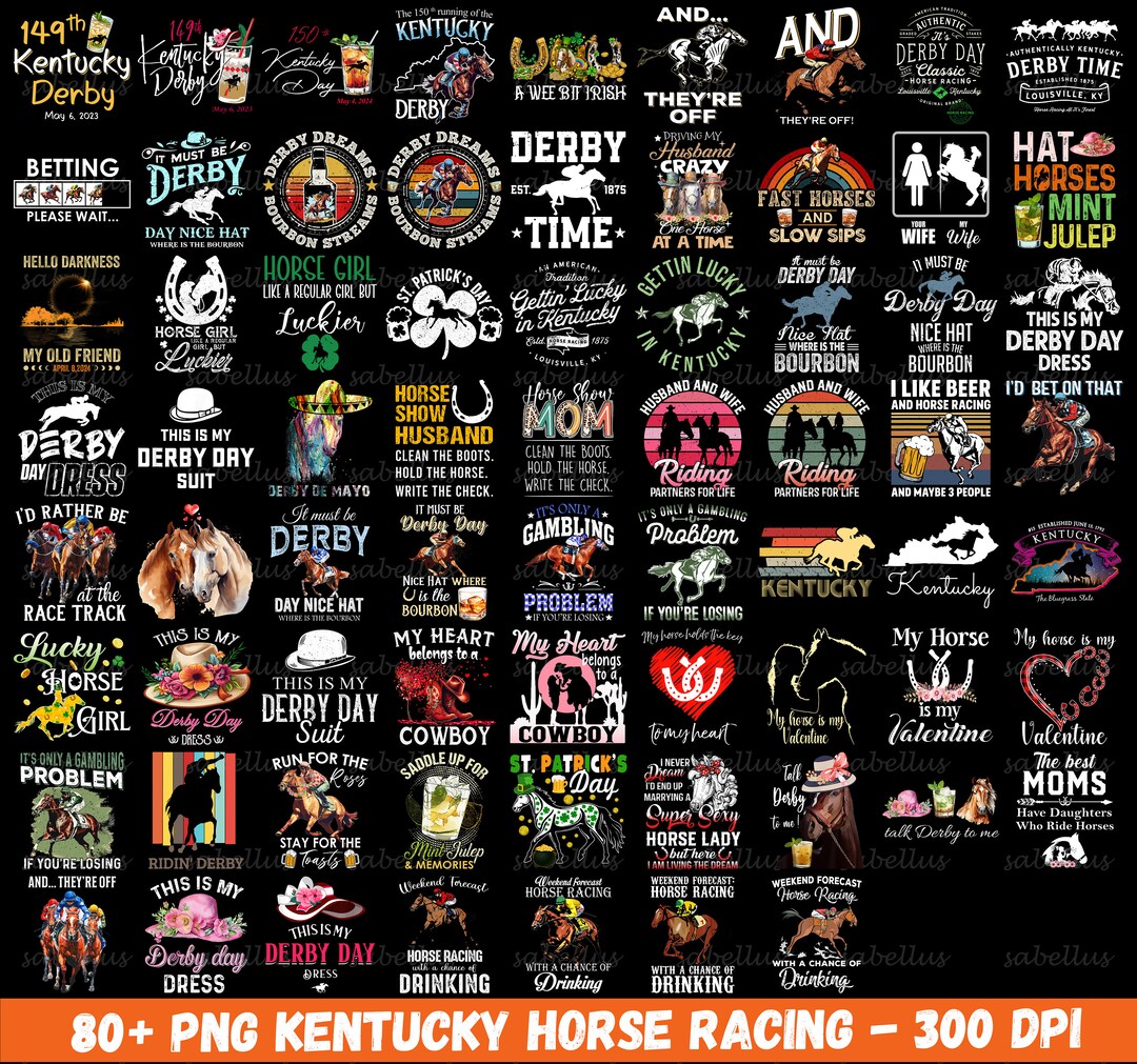 Kentucky Derby Png Bundle, Kentucky Png, Derby Bundle, Race Horse Shirt ...