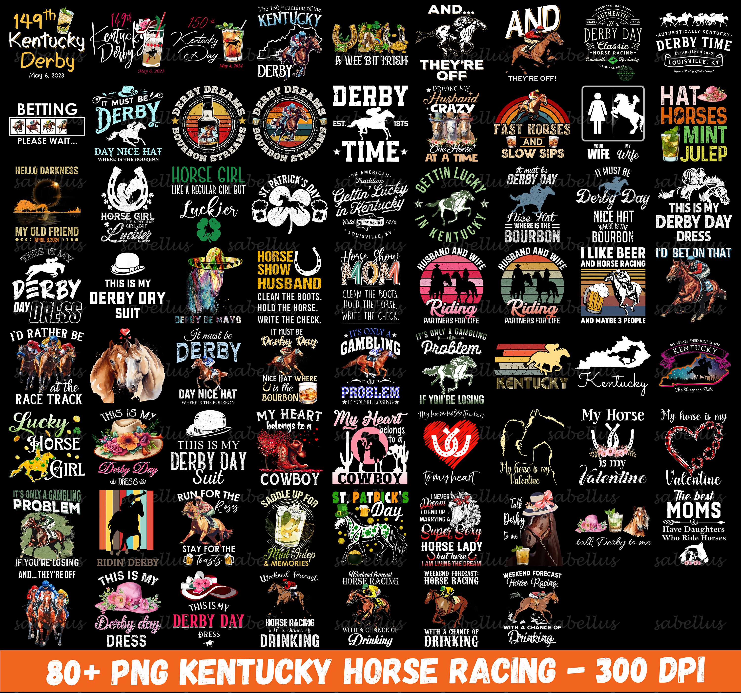 Kentucky Derby Png Bundle, Kentucky Png, Derby Bundle, Race Horse Shirt ...