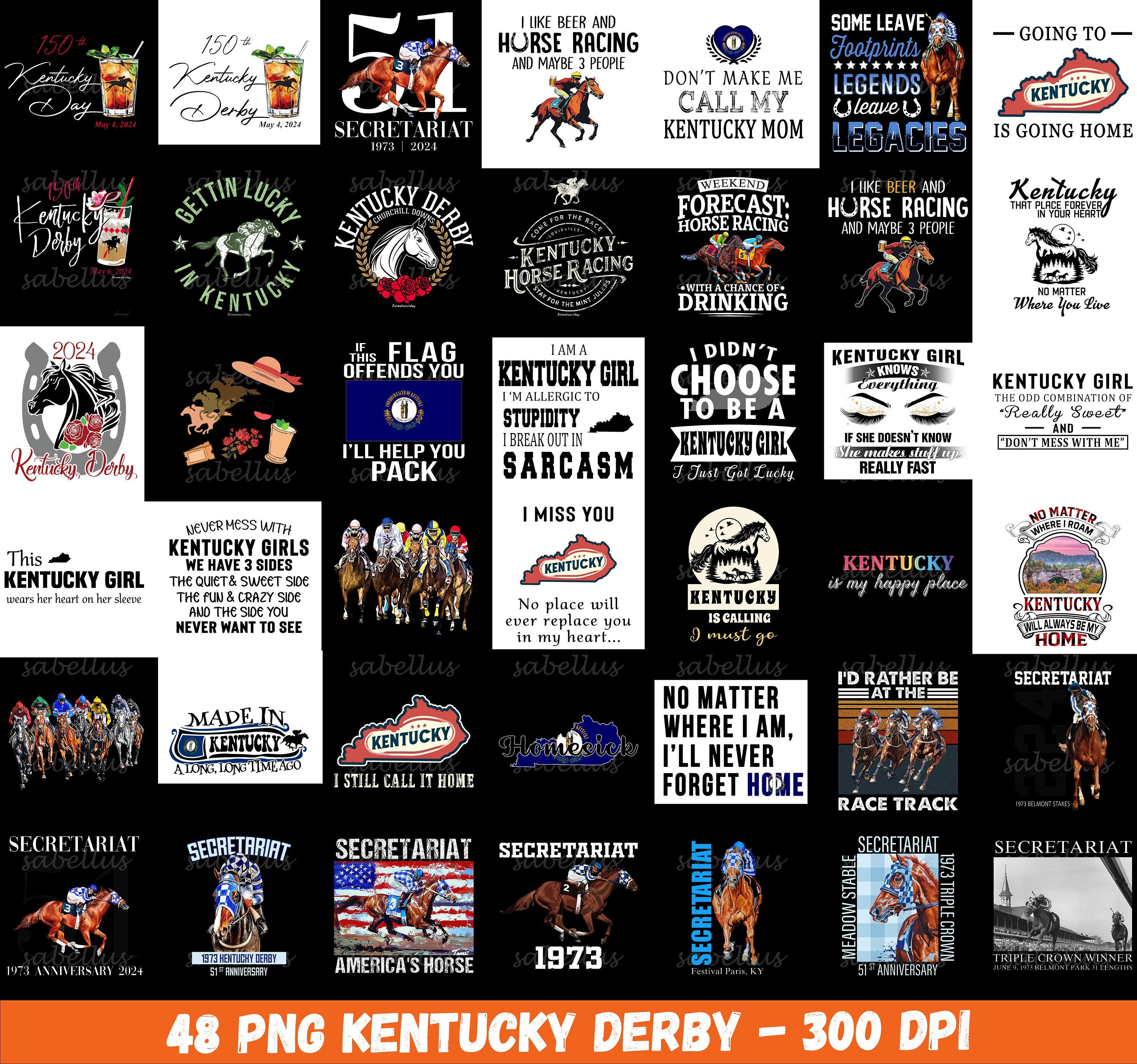 150th Kentucky Derby Png Bundle, Kentucky Png, Derby Bundle, Race Horse ...