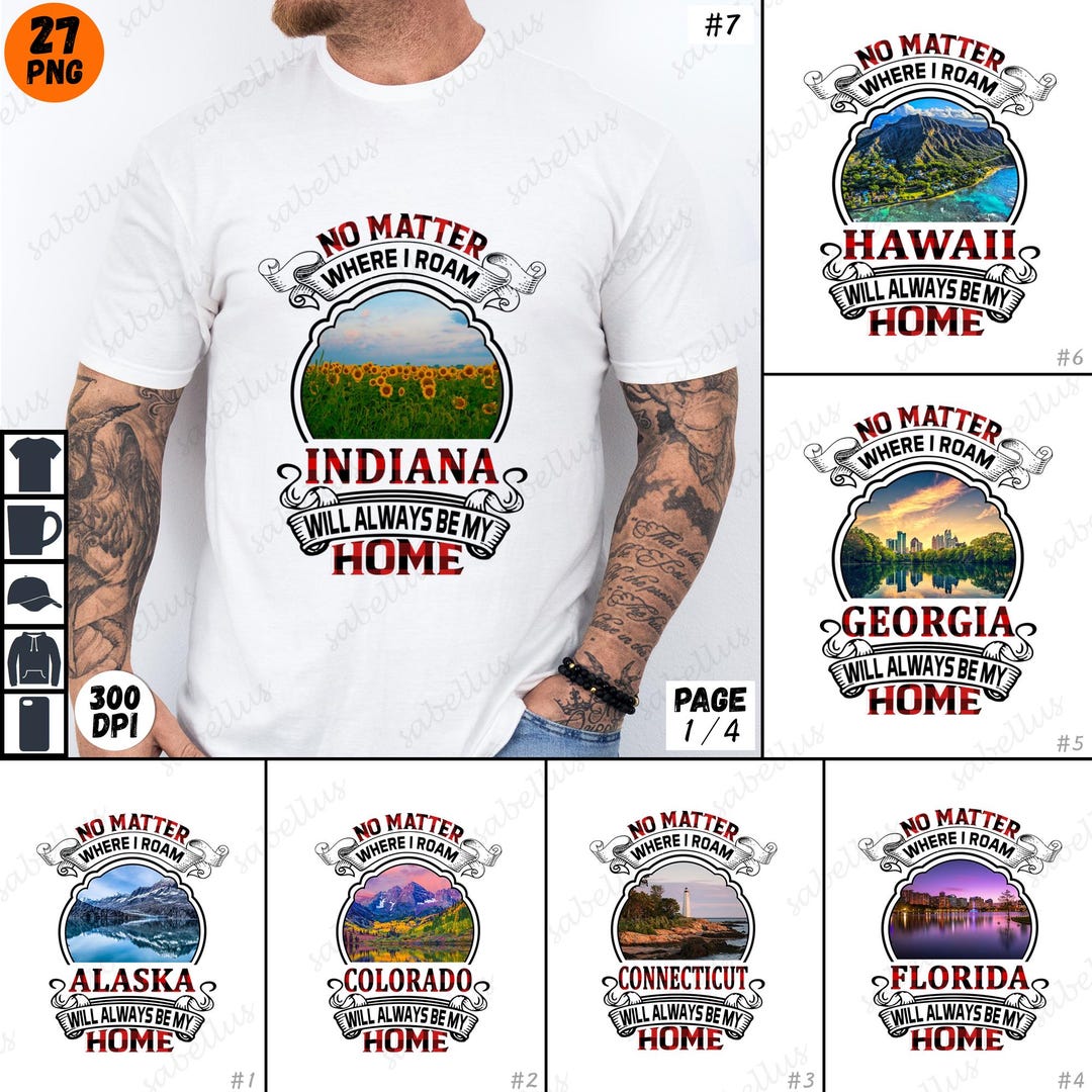 Indiana Home PNG, State Pride Sublimation, Digital Download, T-shirt ...