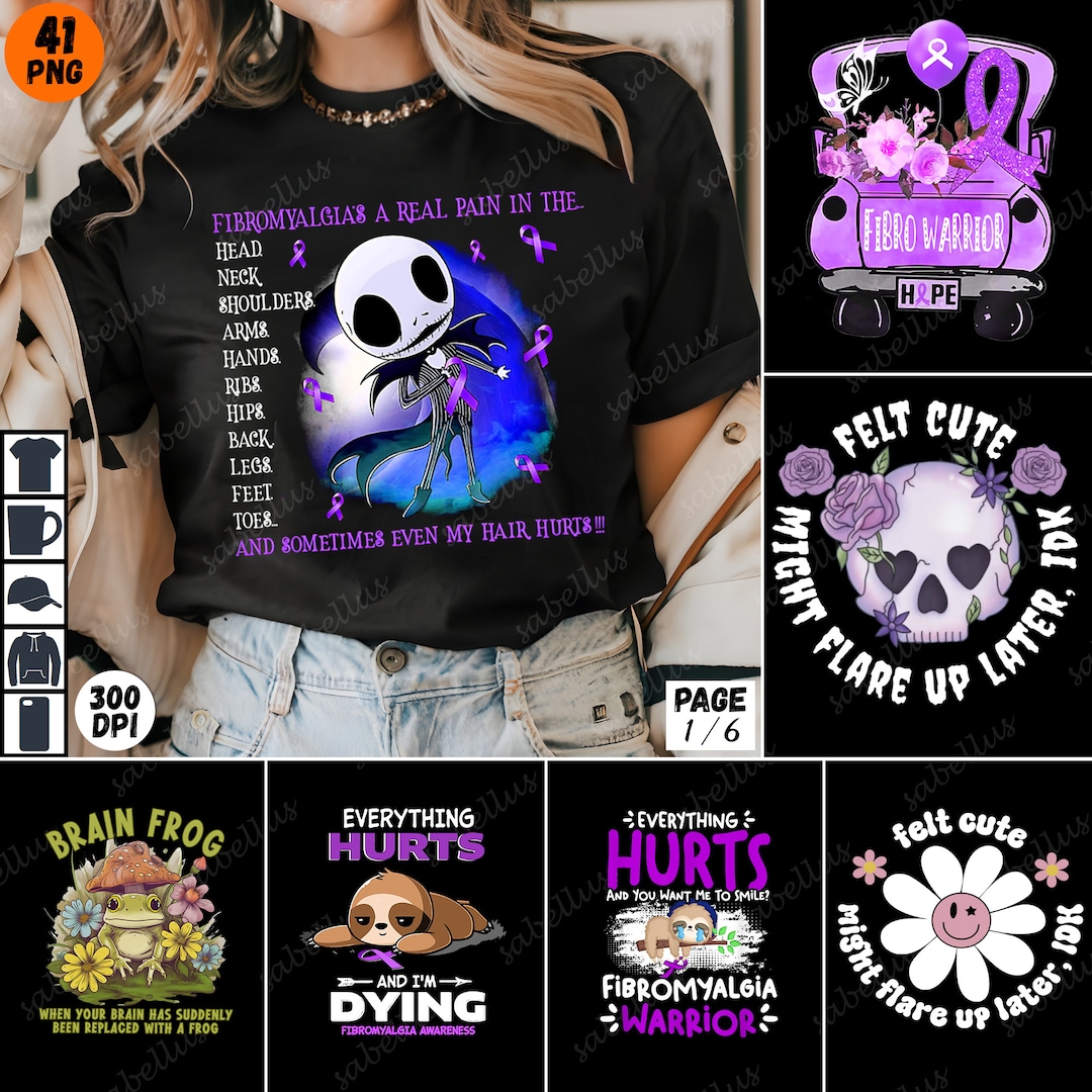 Fibromyalgia Awareness Bundle, Fight Against Pain, Fibro Warrior, Hope ...