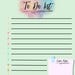 To Do List Colorful Theme 8x10 Printable Download - Etsy