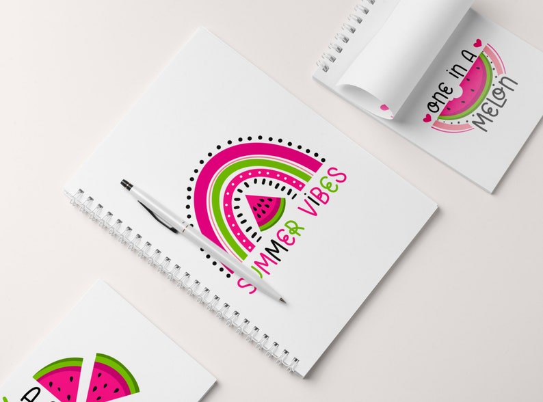 Summer Watermelon SVG Bundle One in a Melon Fresh & Fun Seasonal ...