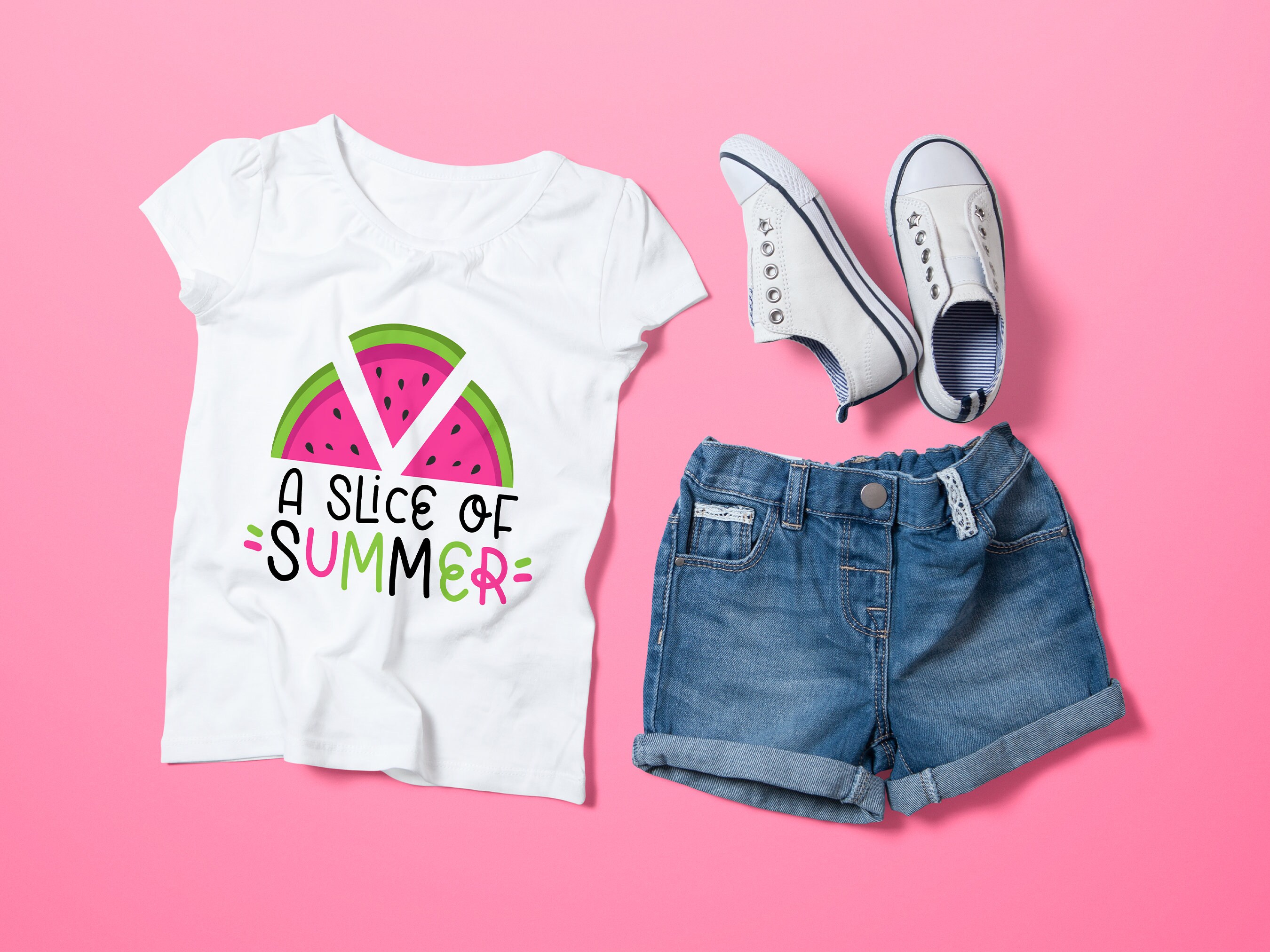 Summer Watermelon SVG Bundle One in a Melon Fresh & Fun Seasonal ...