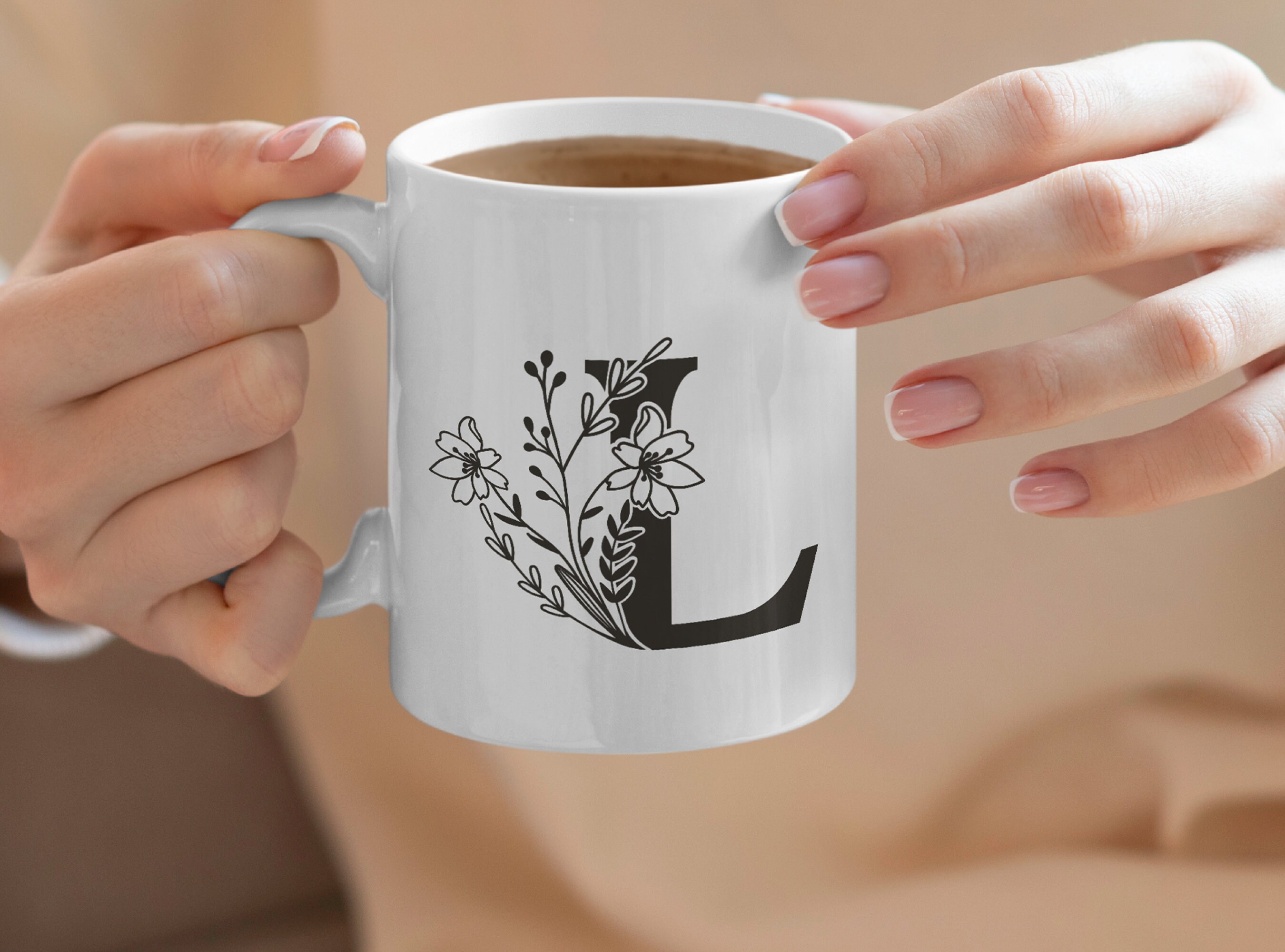 Flower Alphabet Letters - Printable Full Set, Floral Abcs for Nursery ...