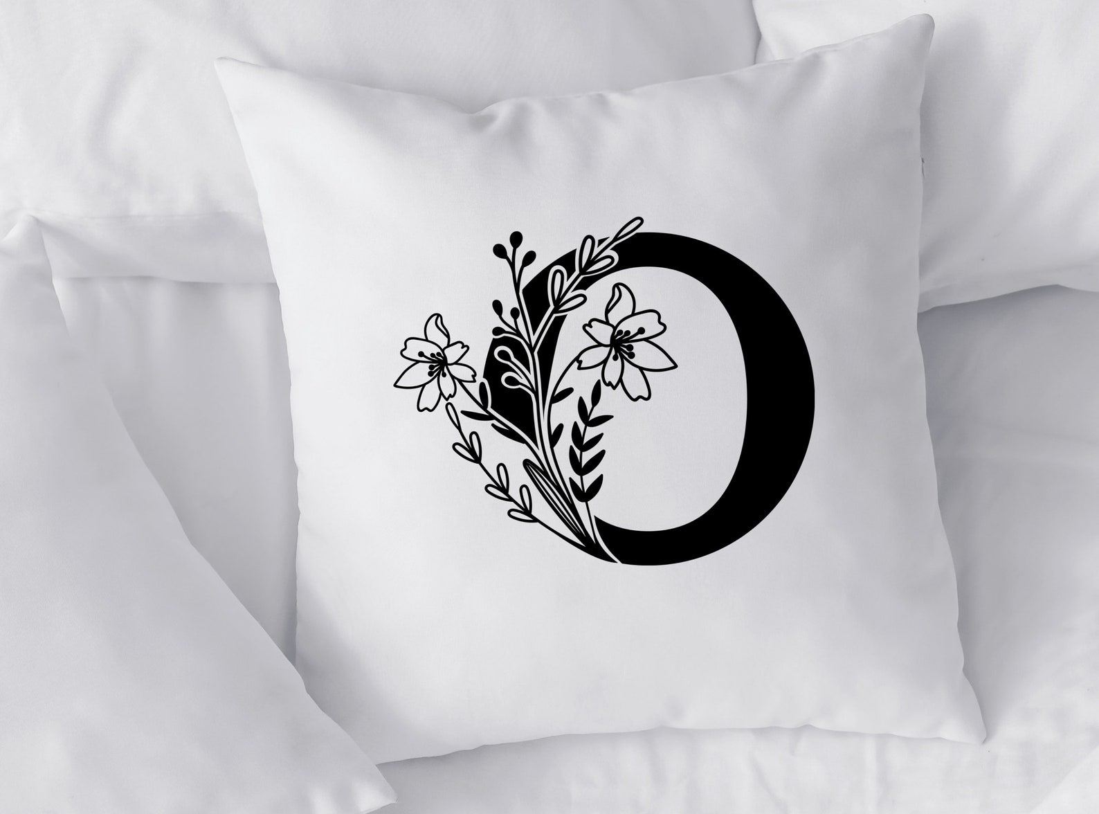 Flower Alphabet Letters - Printable Full Set, Floral Abcs for Nursery ...