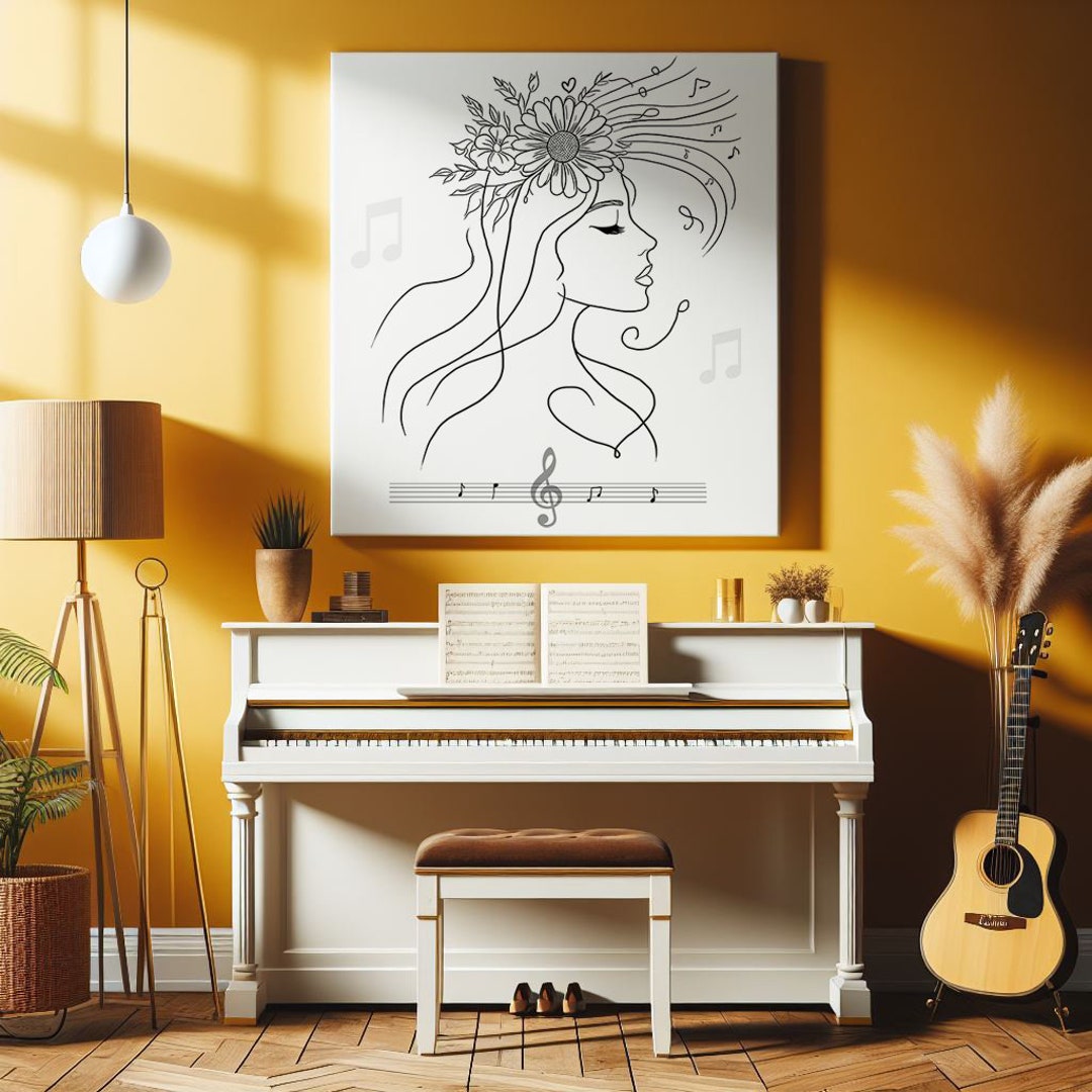 Music Instrument Poster,digital Download Gift for Pianist,music Room ...
