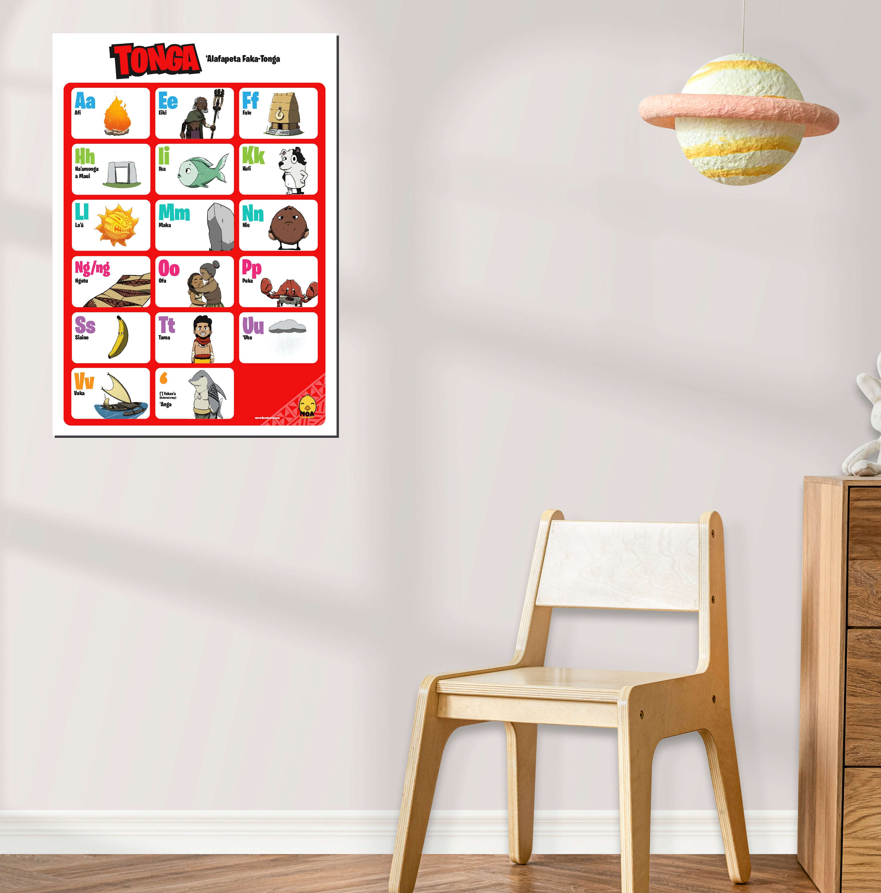 Tongan Alphabet Poster - 'alafapeta Faka-tonga - Etsy