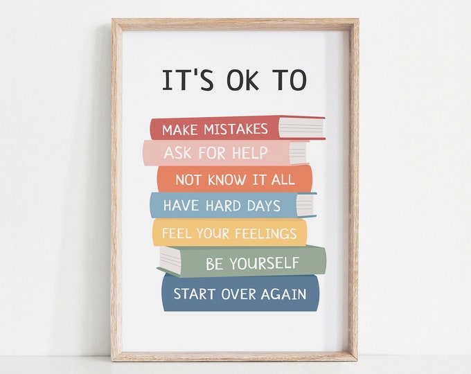 Classroom Décor It is Okay to Be Yourself Classroom Wall Decoration ...