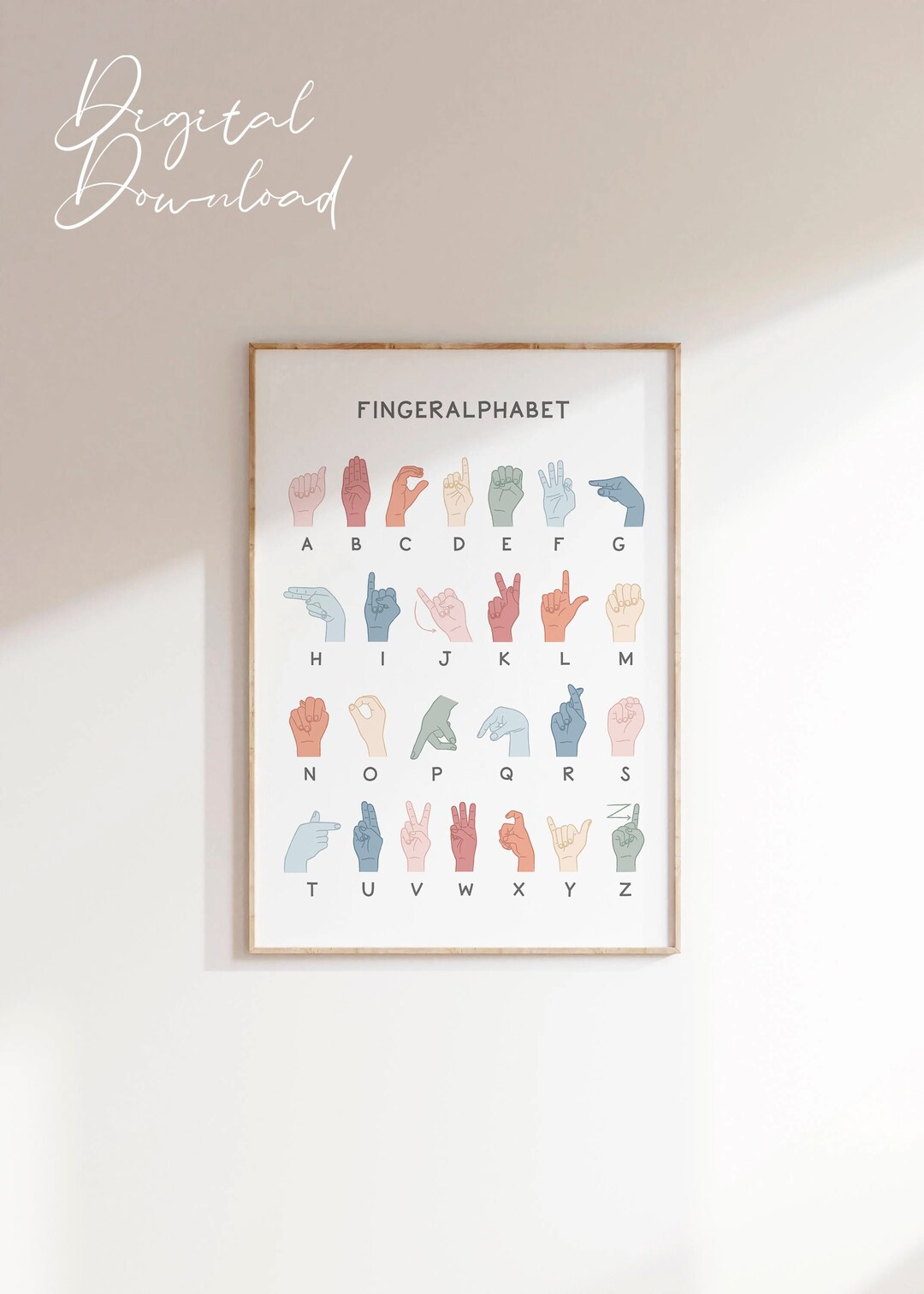 Fingeralphabet, German Finger Alphabet, Deutsche Gebärdensprache Lernen ...