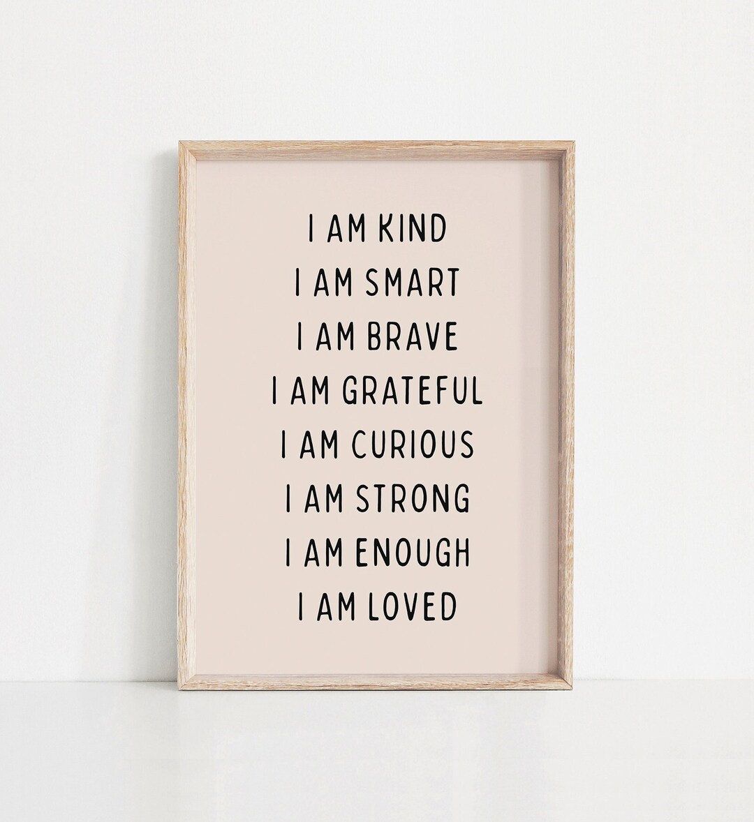 Affirmations Wall Art, Gender Neutral Nursery Decor, Kids Room Decor ...