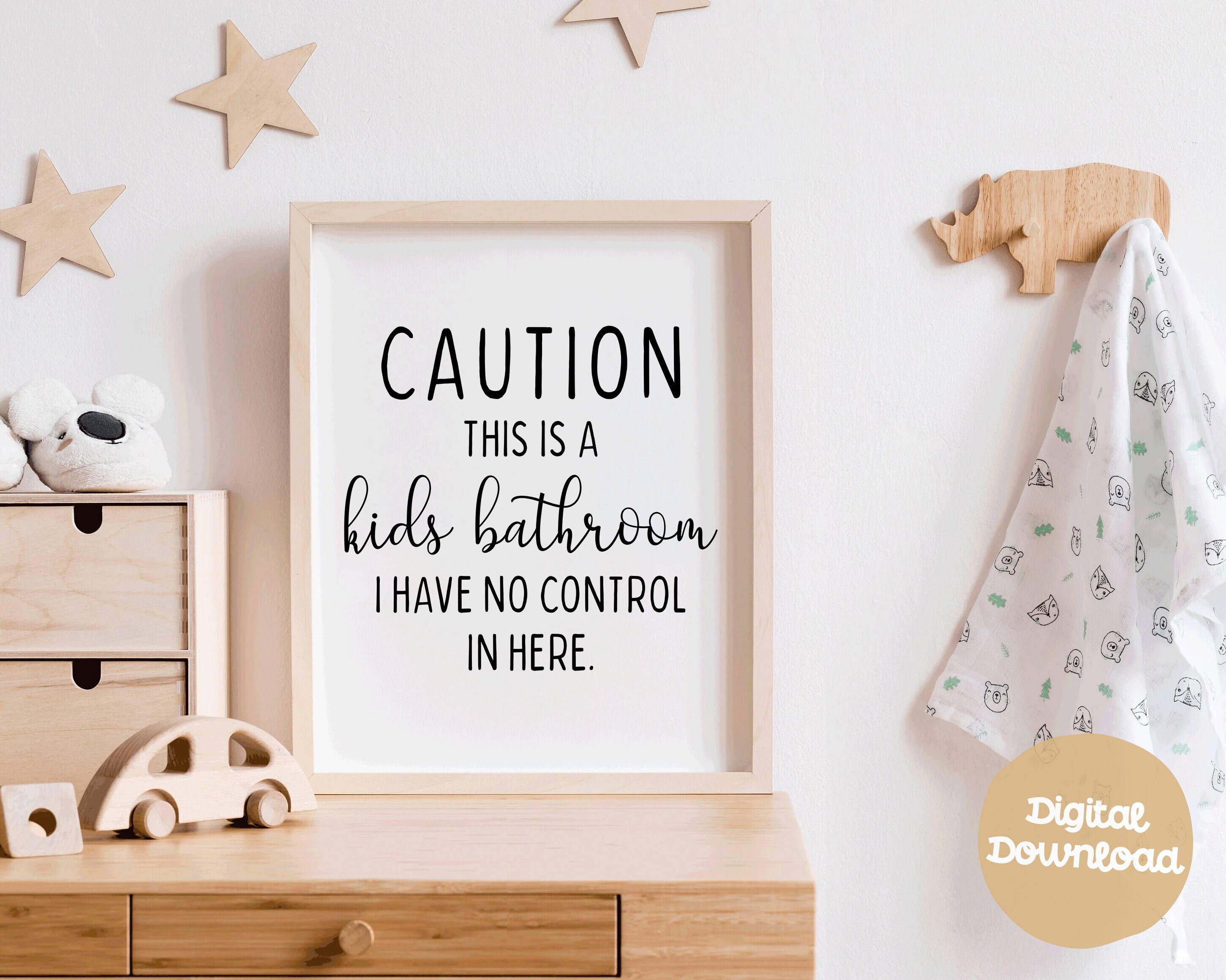Funny Kids Bathroom Rules Print: Bathroom Wall Art (digital Download ...