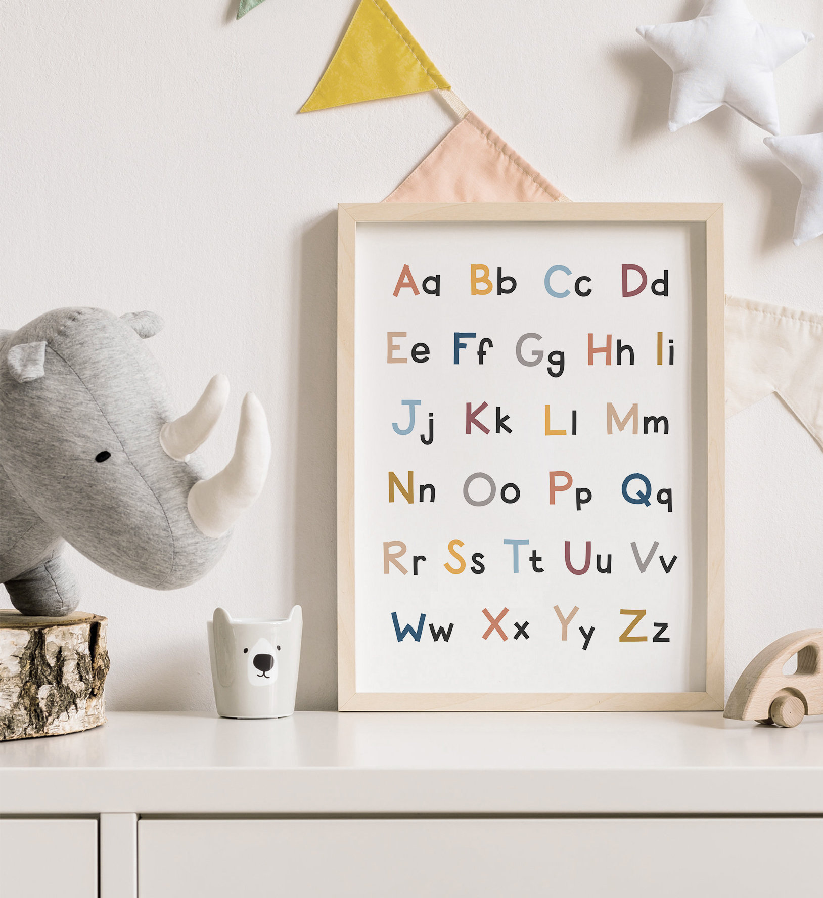 Alphabet Big and Small Print, Printable Educational Wall Art, Classroom ...