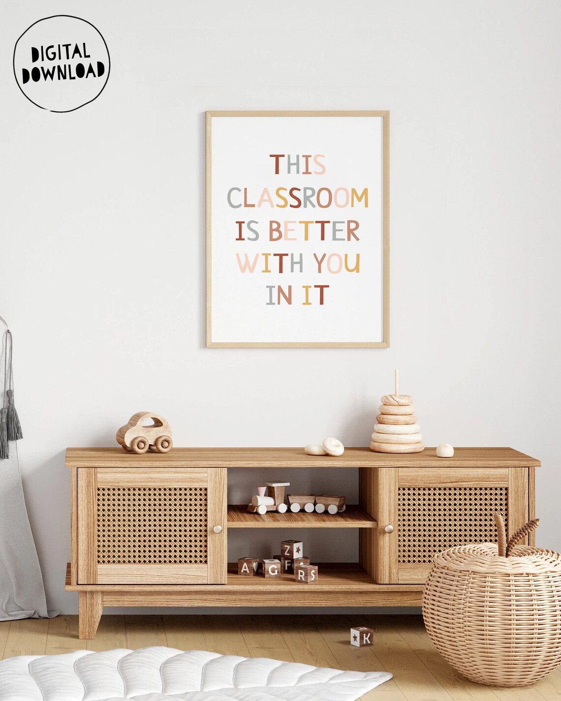 This Classroom is Better With You in It Print, Motivational Wall Decor ...