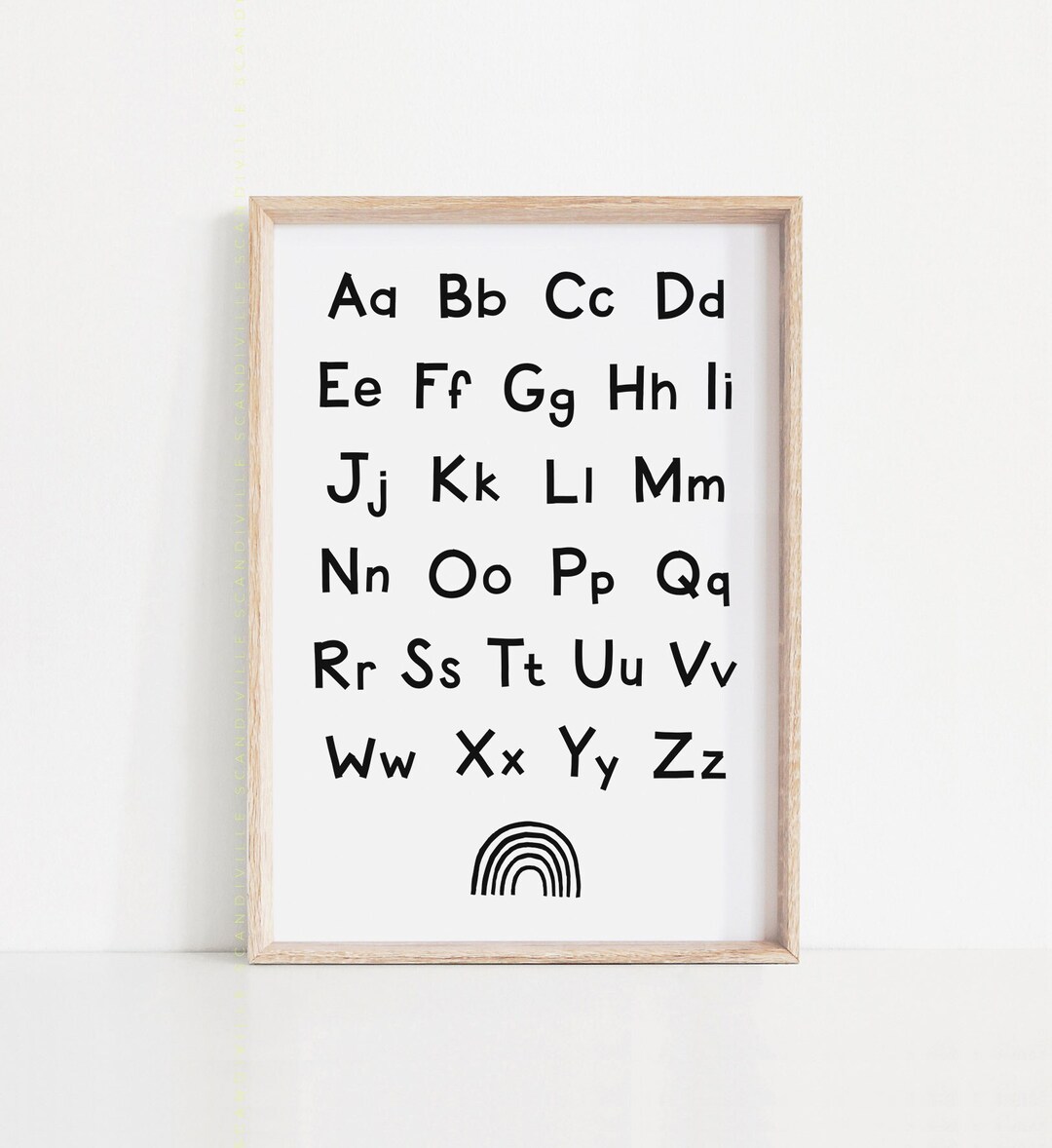 Alphabet Print, Preschool Printable, Uppercase Letters Lowercase ...