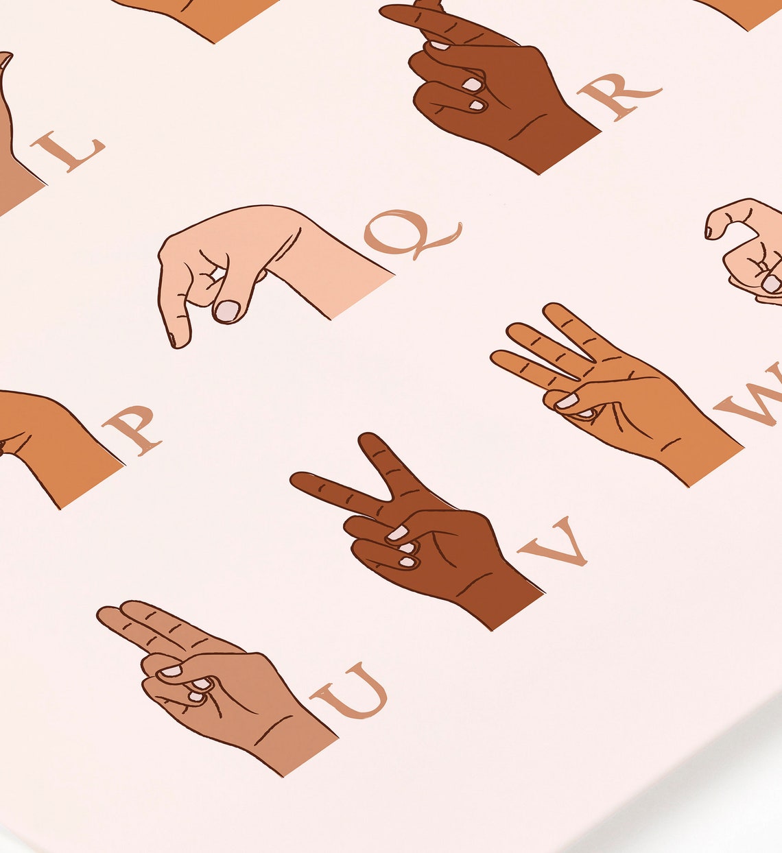ASL Alphabet Poster: American Sign Language Art (digital Download) - Etsy