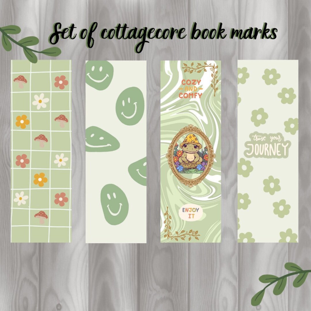 Set of Cottagecore Bookmarks - Etsy