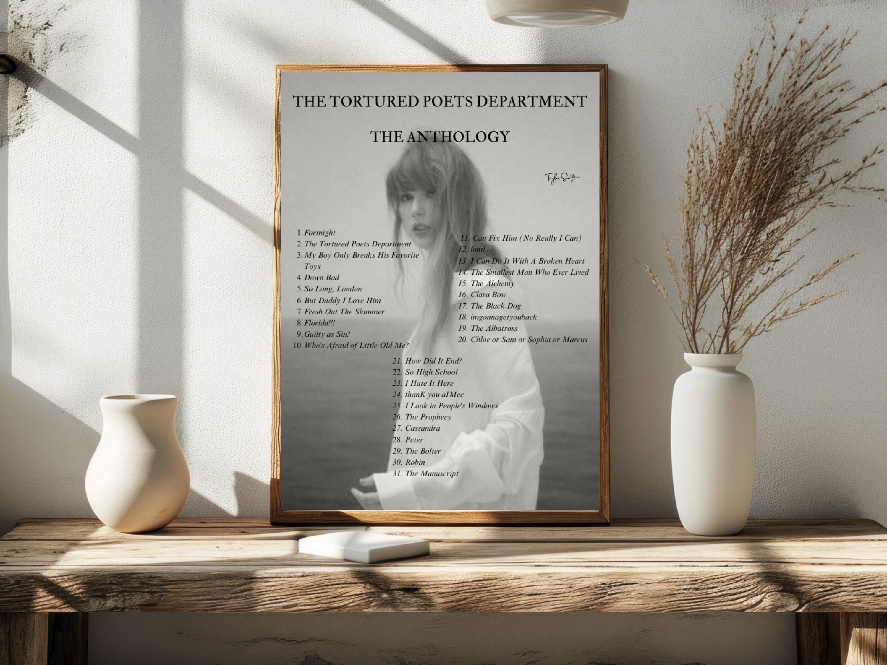 Taylor Swift TTPD the Anthology Tracklist , the Tortured Poets Department Tracklist Poster ...