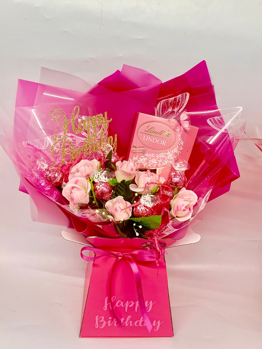 Birthday Lindor Chocolate Bouquet Birthday Personalised Gift - Etsy UK