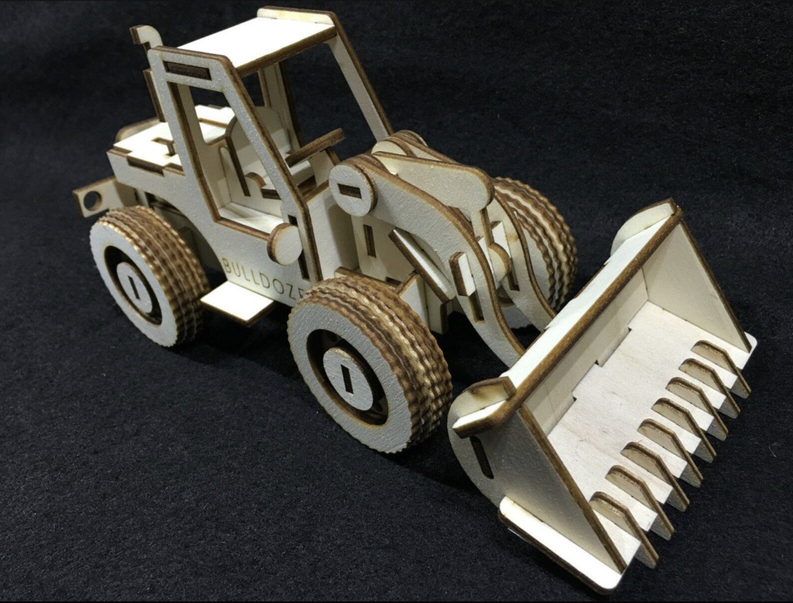 Laser Cut 3D Model Tractor Bulldozer DXF File - Etsy