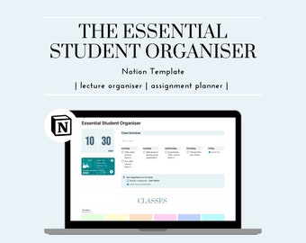 University Student Notion Template Academic Planner, Uni Organiser ...