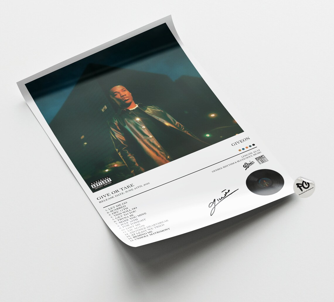 Giveon Give or Take Album Cover Poster Giveon Album Cover Wallpaper ...