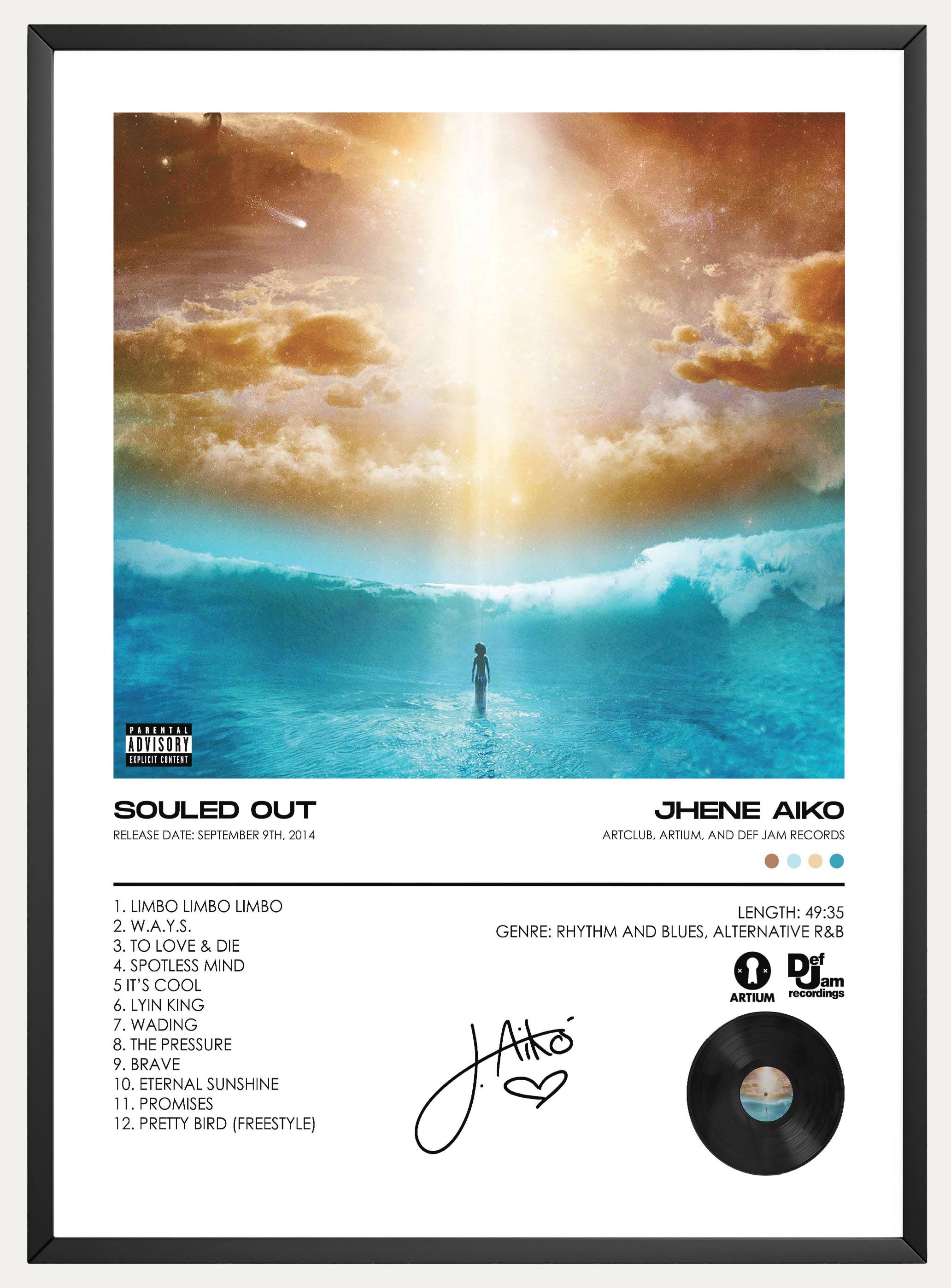 Souled Out Cover Poster Jhene Aiko Album Cover Wallpaper Digital Print Poster Wall Art DIGITAL ...