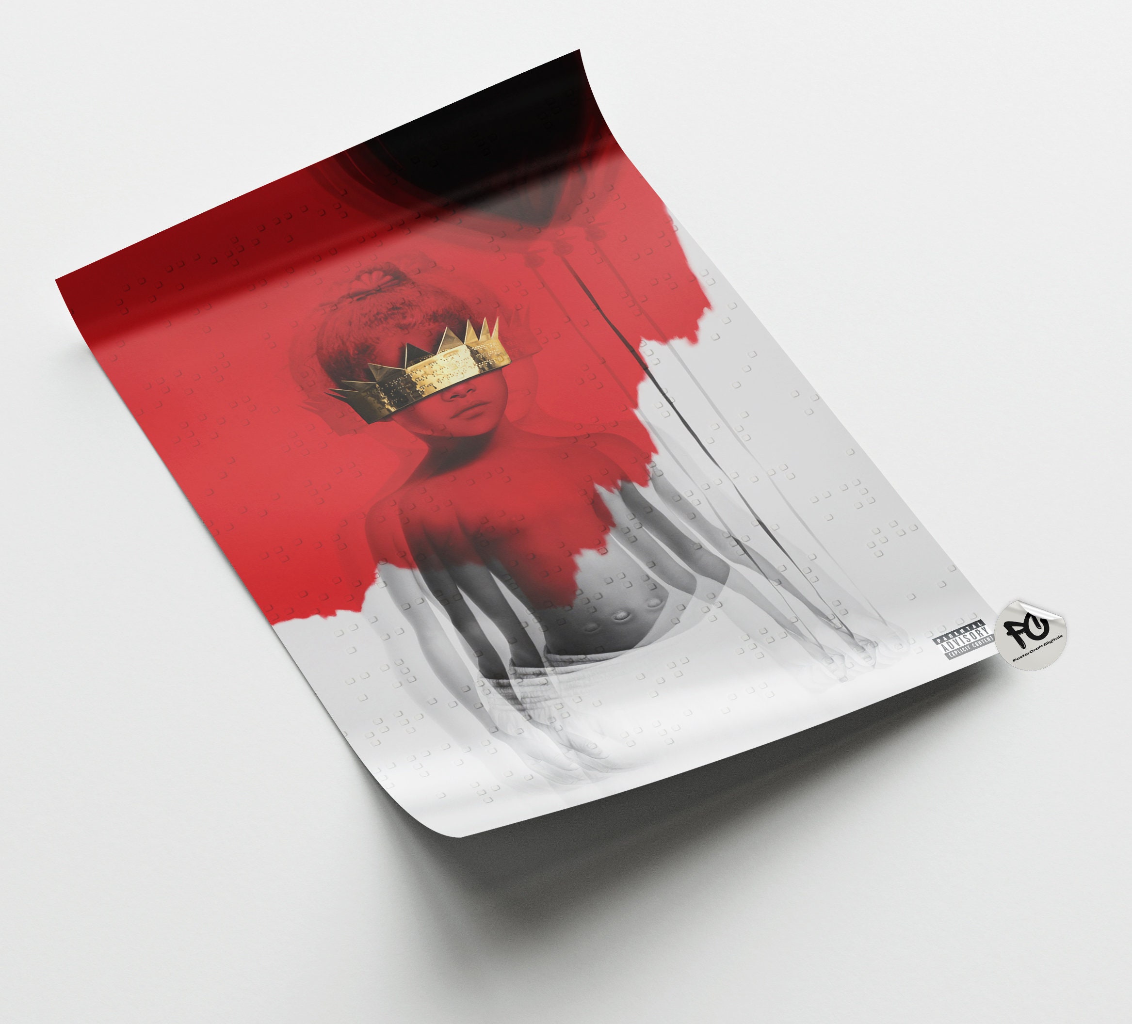 Rihanna Album Cover Poster Rihanna Anti Wallpaper Digital Print Poster ...