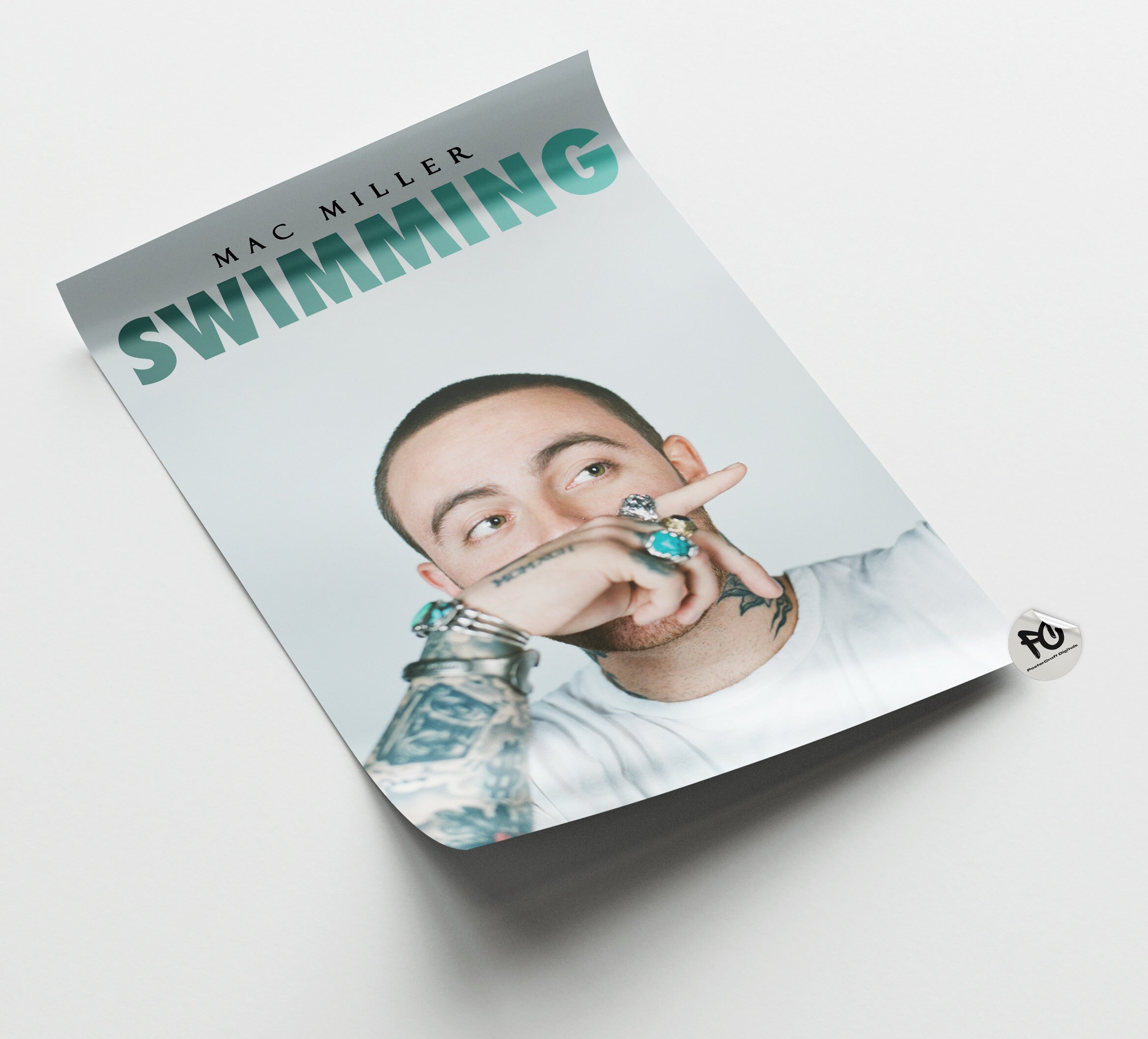 Mac Miller Album Cover Poster Mac Miller Wallpaper Digital Print Poster ...