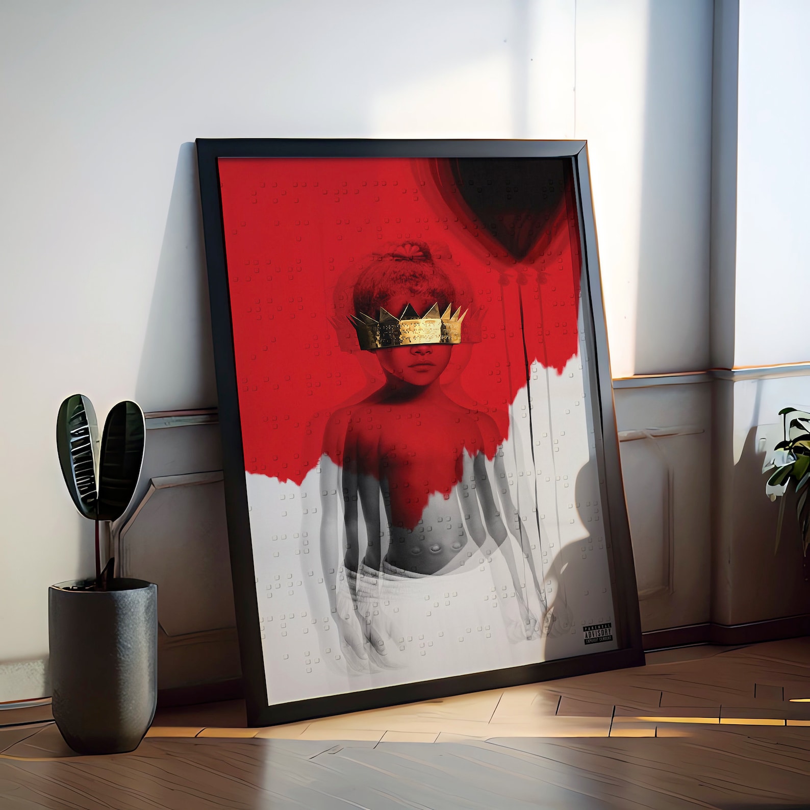 Rihanna Album Cover Poster Rihanna Anti Wallpaper Digital Print Poster ...