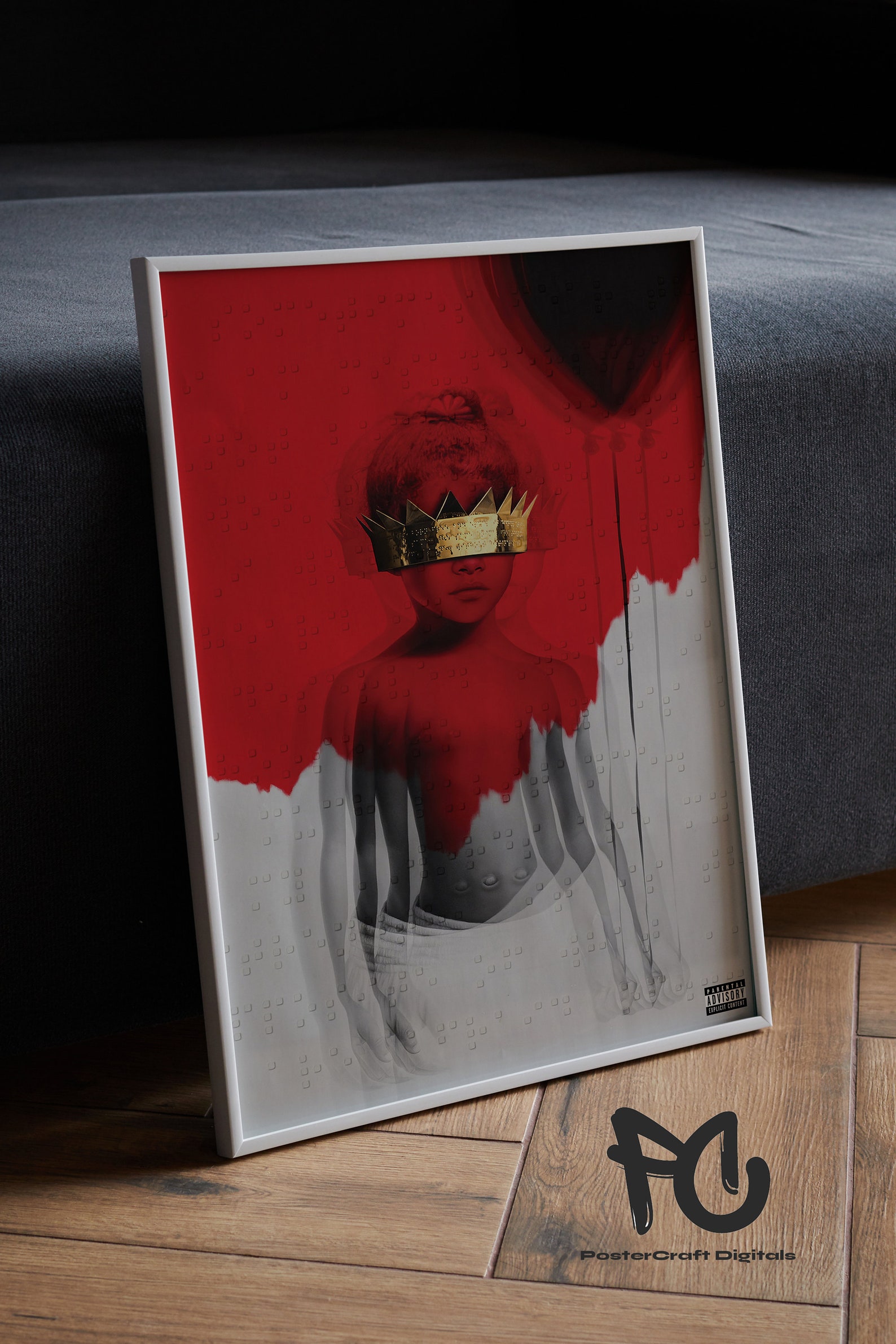 Rihanna Album Cover Poster Rihanna Anti Wallpaper Digital Print Poster ...