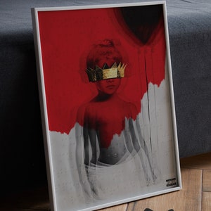 Rihanna Album Cover Poster Rihanna Anti Wallpaper Digital Print Poster ...