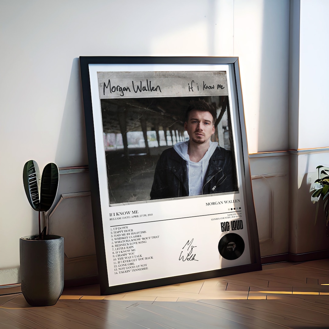 Morgan Wallen Album Cover Poster If I Know Me Album Cover Wallpaper ...