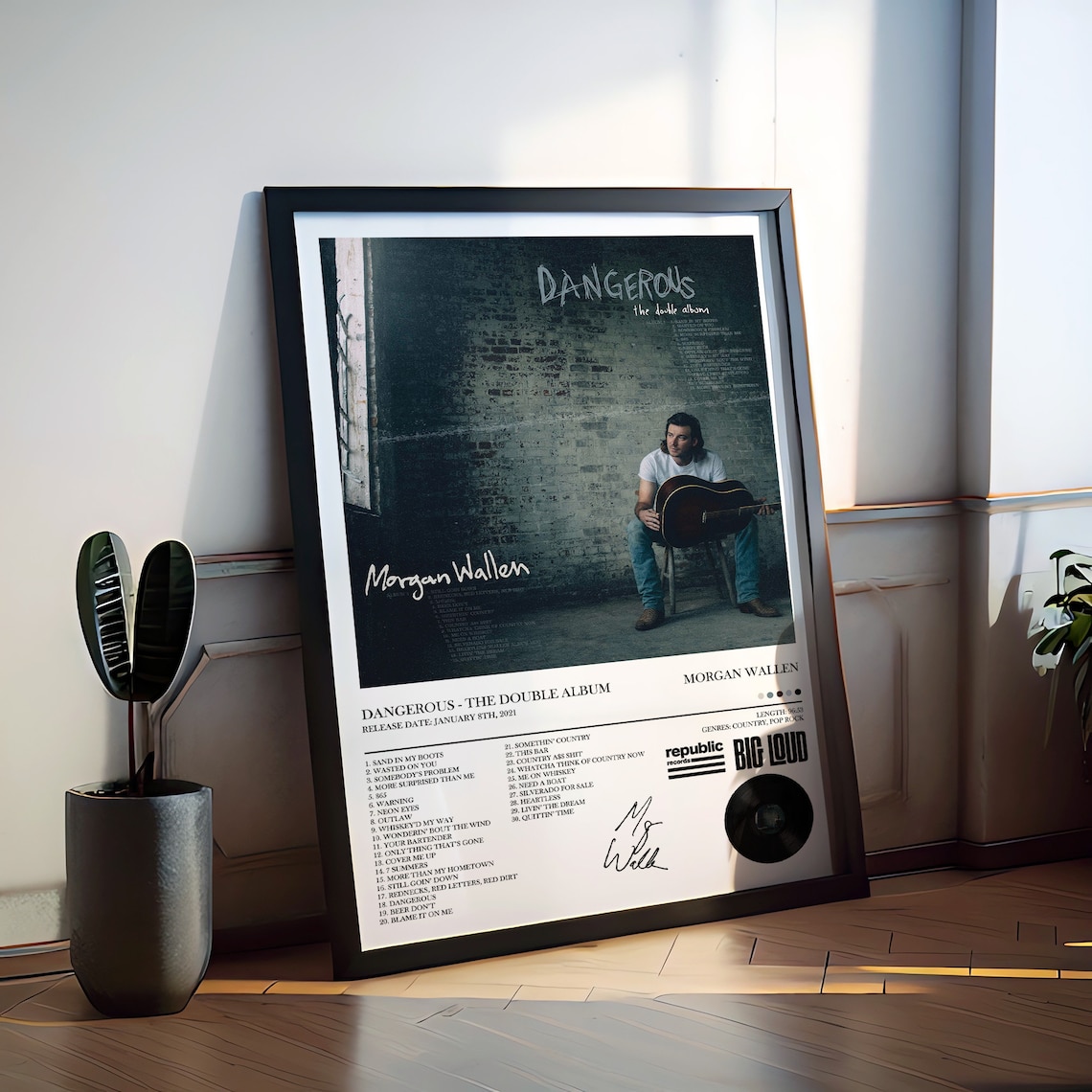 Morgan Wallen Album Cover Poster Dangerous Album Cover Wallpaper ...