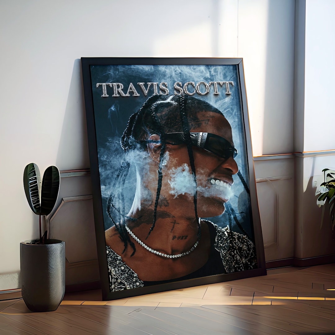 Travis Scott Cover Poster Travis Scott Wallpaper Digital Print Poster ...