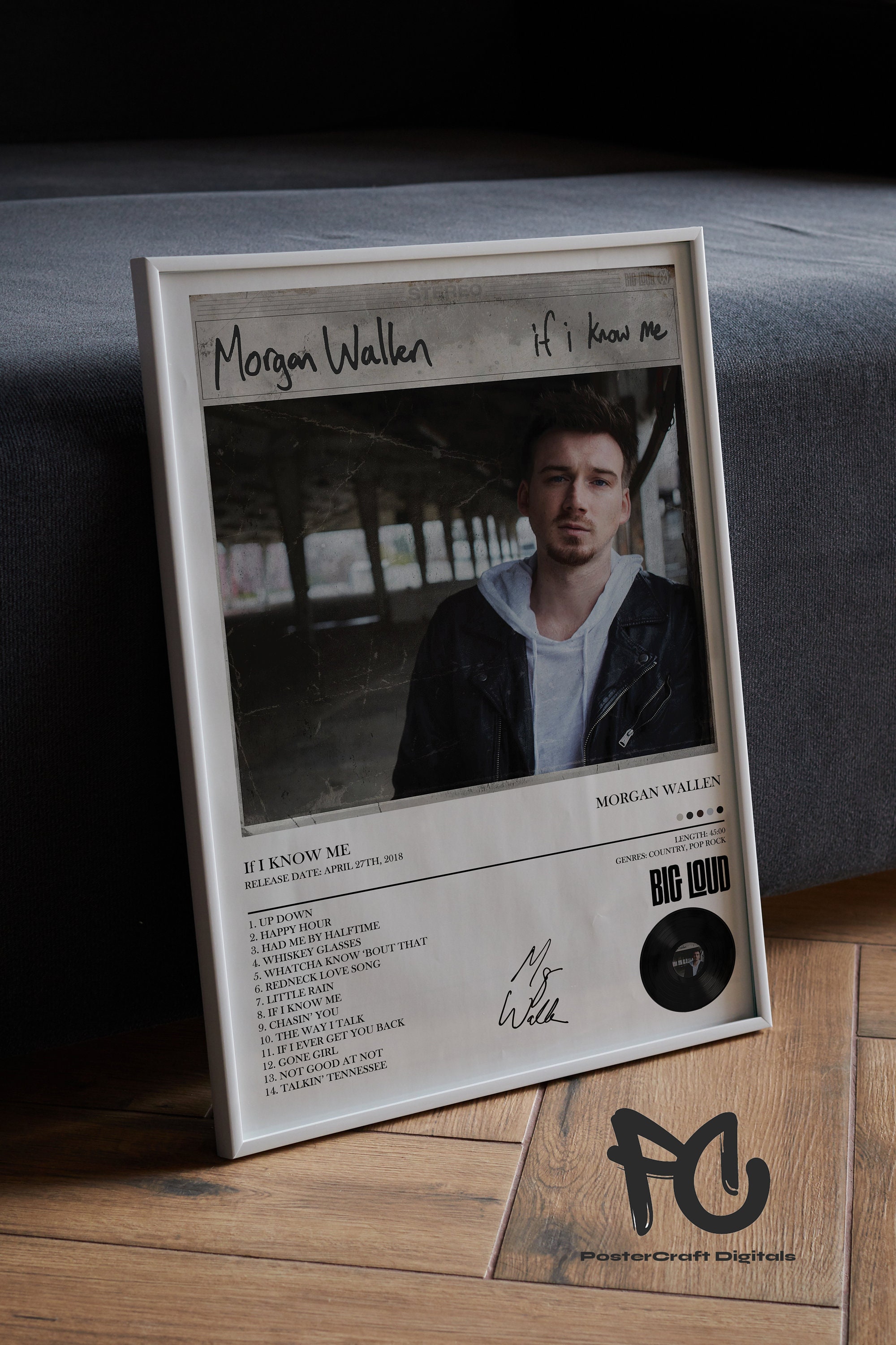 Morgan Wallen Album Cover Poster If I Know Me Album Cover Wallpaper ...
