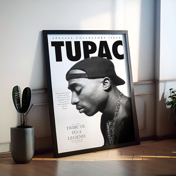 Tupac Download Poster - Etsy