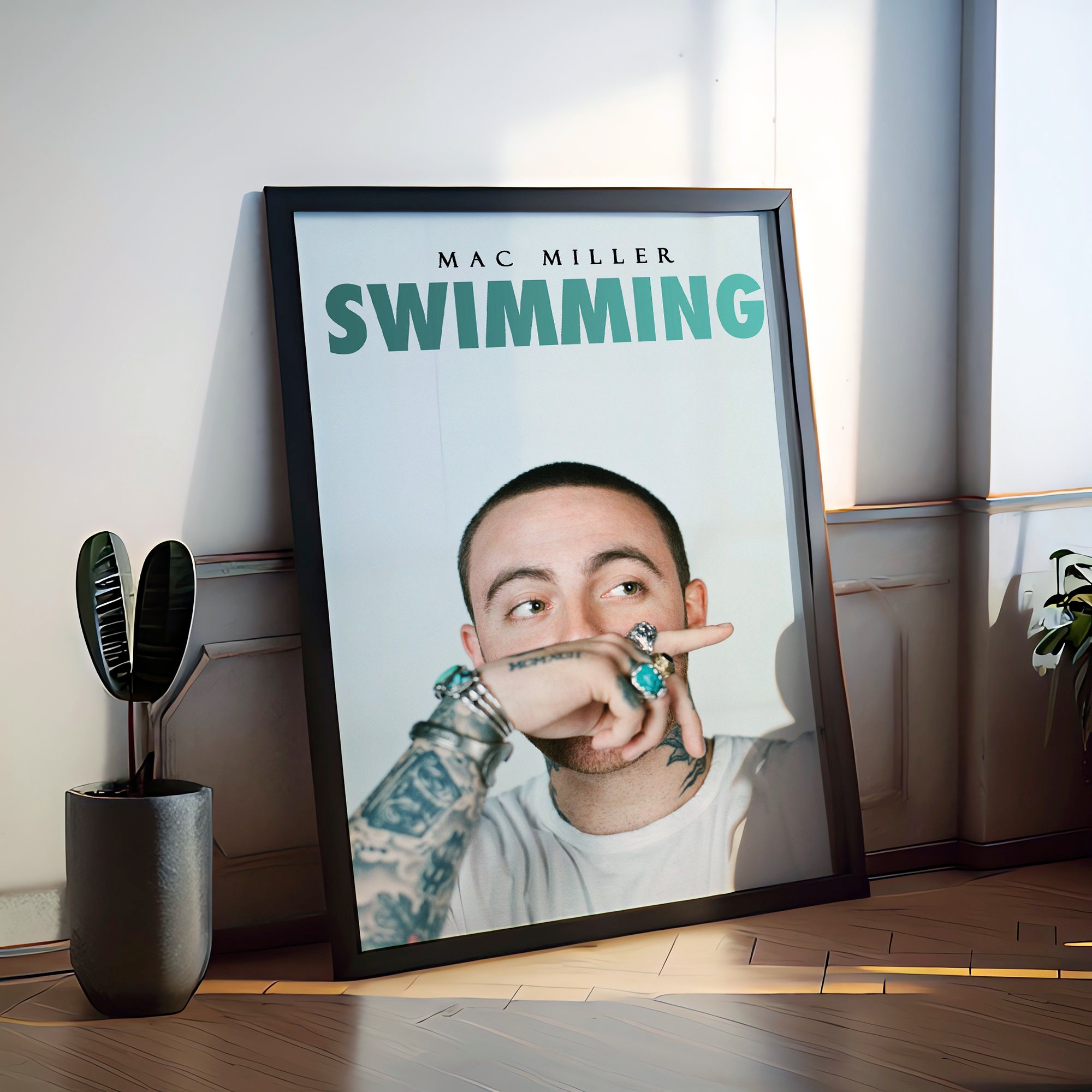 Mac Miller Album Cover Poster Mac Miller Wallpaper Digital Print Poster ...