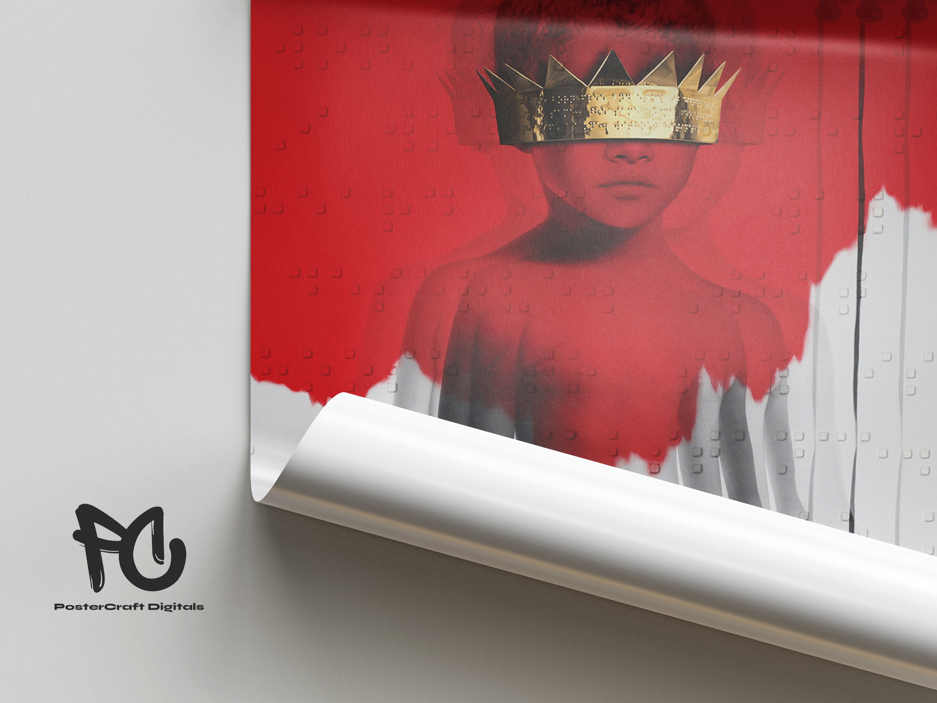 Rihanna Album Cover Poster Rihanna Anti Wallpaper Digital Print Poster ...