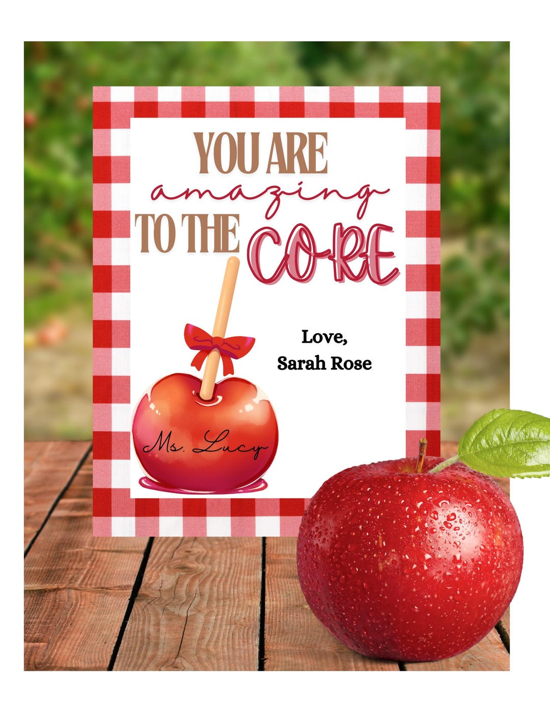 Fall Teacher Appreciation Gift, Amazing to the CORE, Apple Teacher Gift ...
