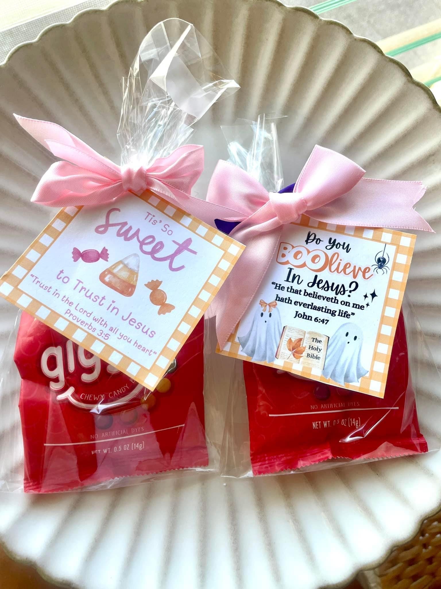 Bible Scripture Halloween Gift Tag, Halloween Church Favor Tag ...