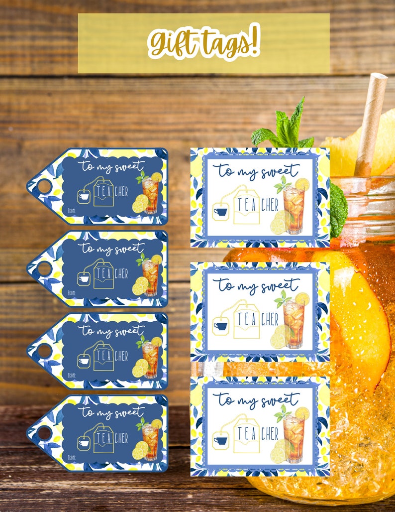 Teacher Ice Tea Bundle, Teacher Tea Letter, Teacher Giftcard,teacher ...