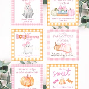6 Bible Scripture Halloween Gift Tag, Halloween Church Favor Tag ...