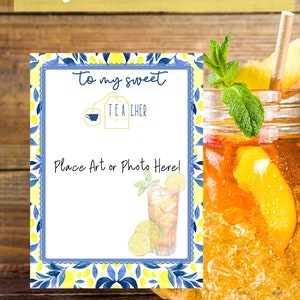 Teacher Ice Tea Bundle, Teacher Tea Letter, Teacher Giftcard,teacher ...