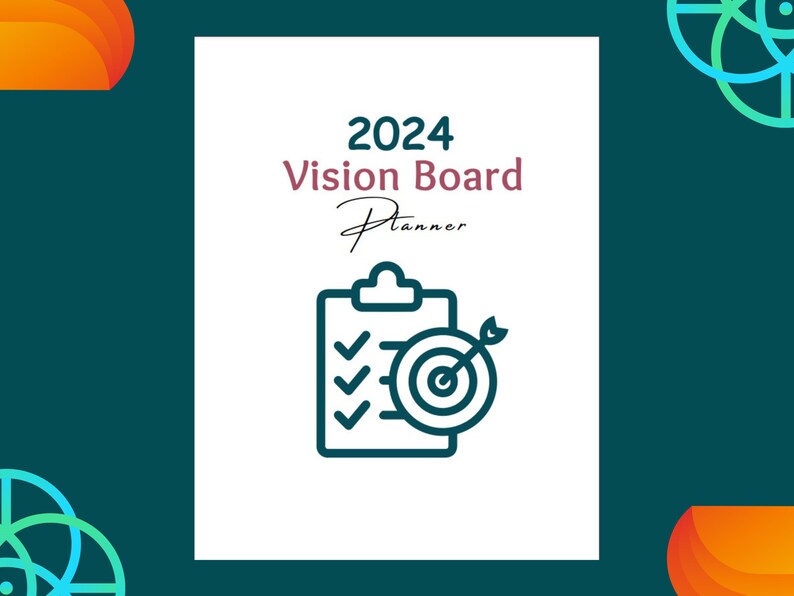 2024 Vision Board With 40 Pages Manifest Your Dreams and Goals - Etsy