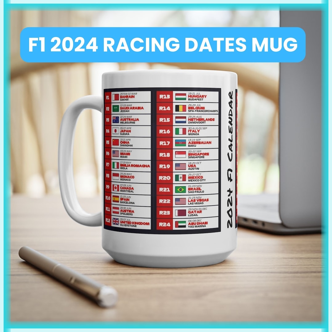 Rev up Your Mornings With the 2024 Formula 1 Calendar Coffee Cups Best ...